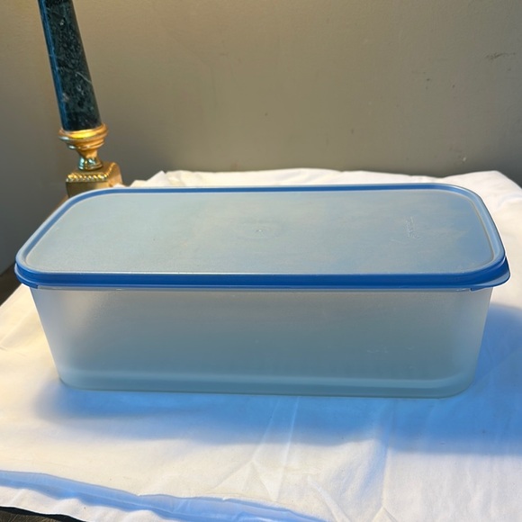 Kitchen | Tupperware Blue And Clear Storage Container | Poshmark